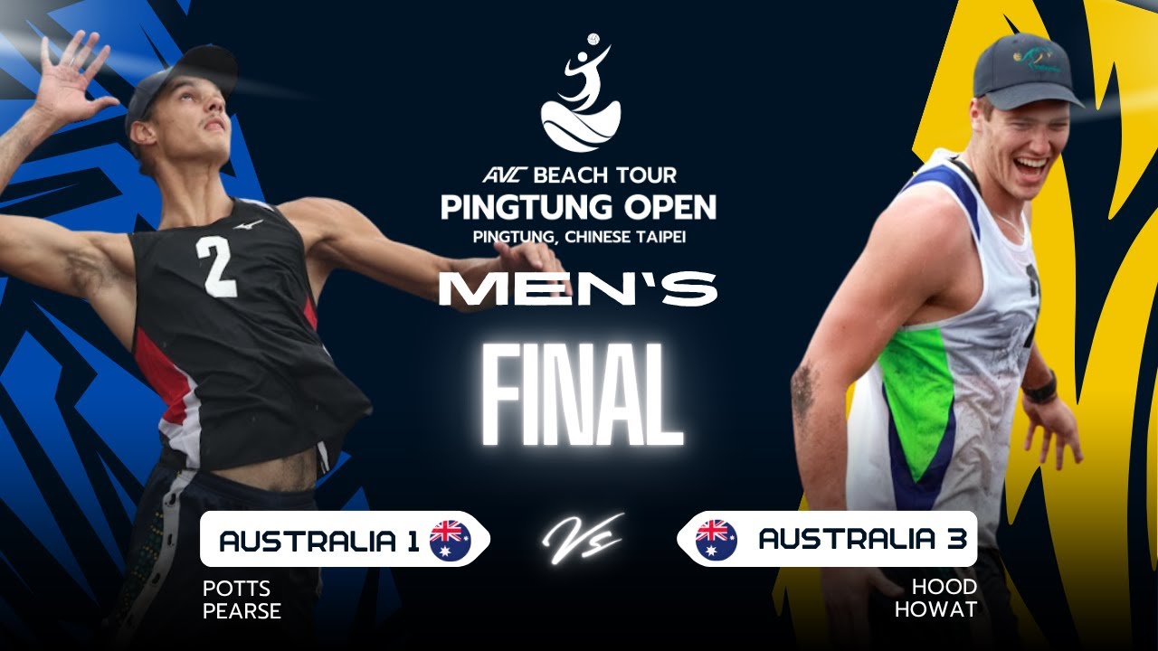 Taichung Bank AVC Beach Tour Pingtung Open - Day 4 (July 20, 2025) Final AUS1 vs AUS3 - YouTube