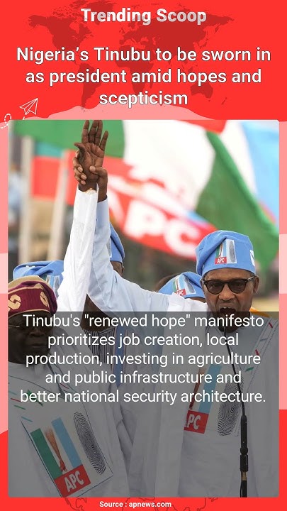 Nigeria’s Tinubu to be sworn in as president amid hopes and scepticism #Shorts #newsworld #news ...