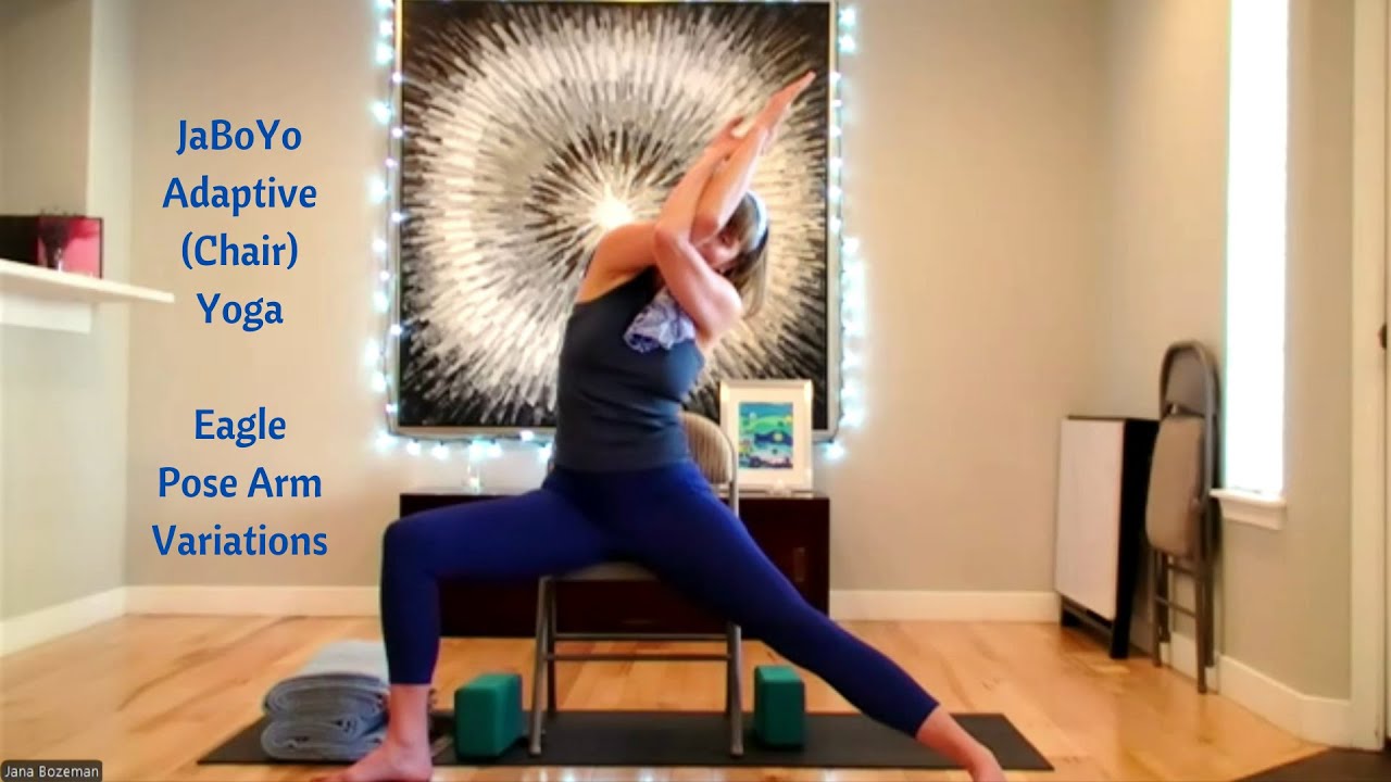 Adaptive (Chair) Yoga - Eagle Pose Arm Variations - YouTube