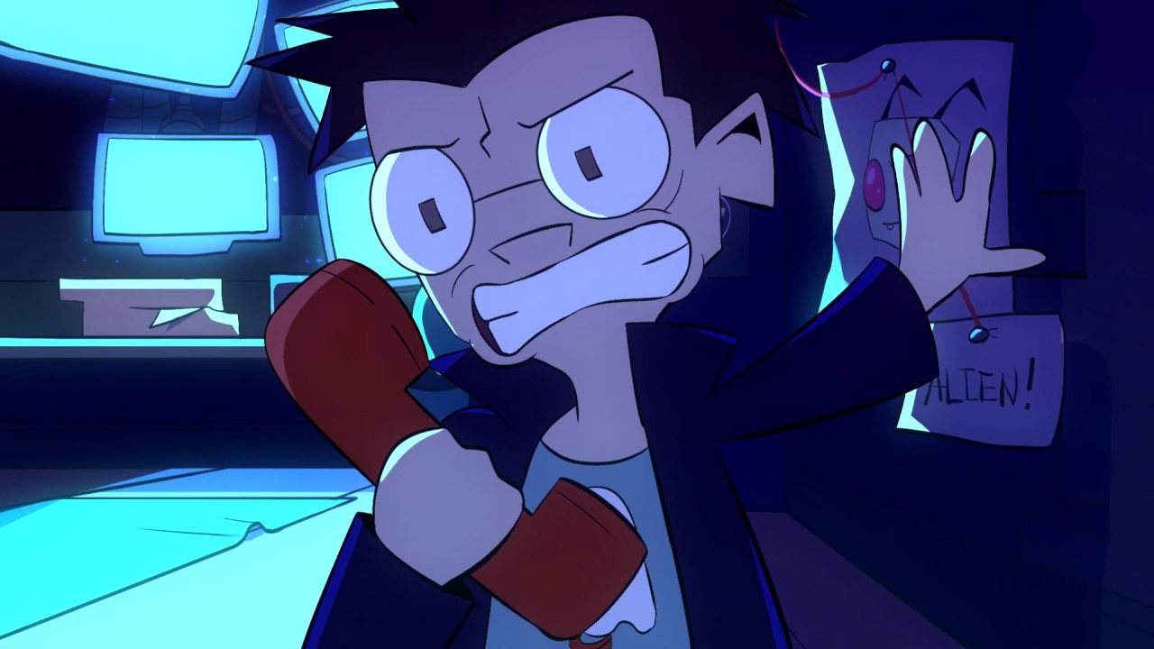 Invader Zim Short Animation - Dib Membrane | Touch - tone telephone ...