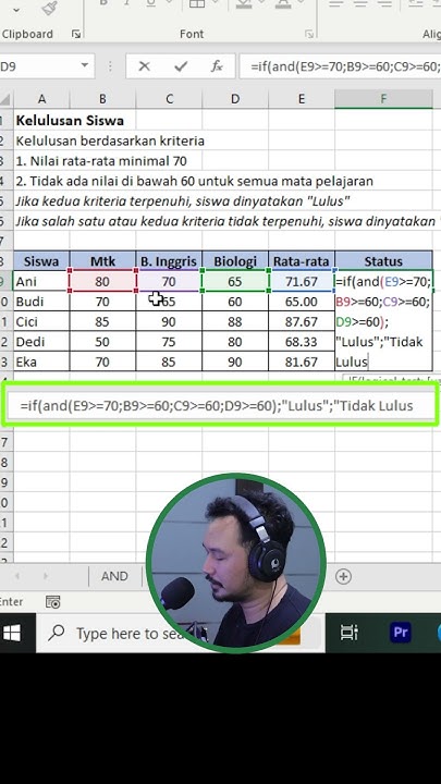 Belajar Logika AND Excel | Part 4 #excel #exceltutorial - YouTube