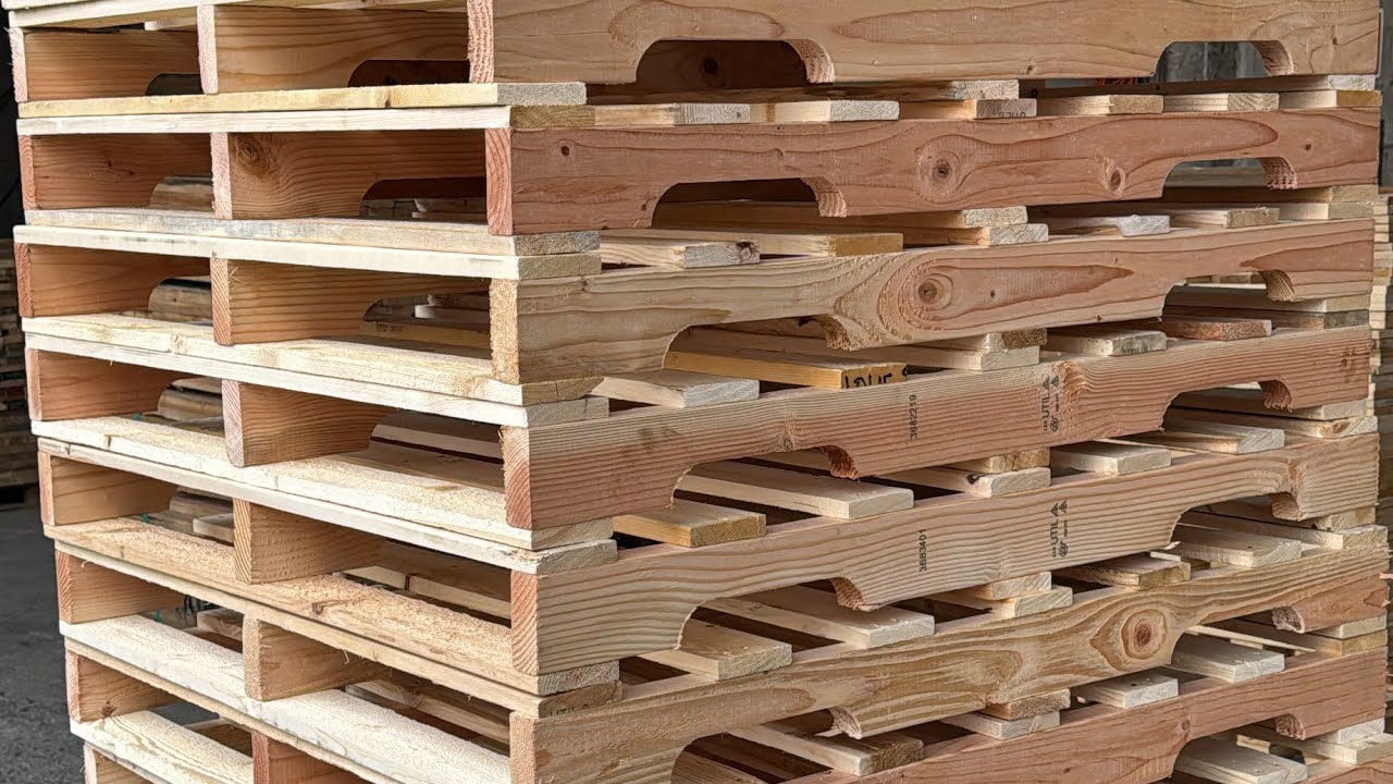 Tarimas Y Embalajes de Madera Santa Maria - YouTube