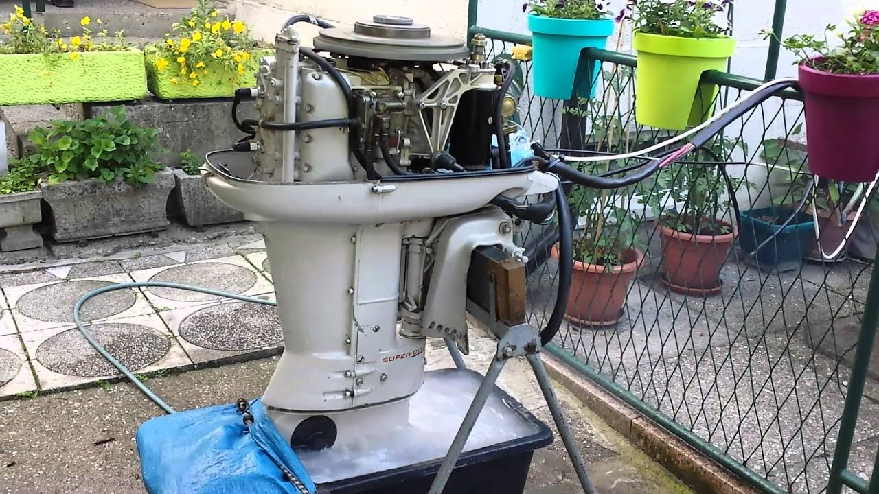 Johnson 40 HP Super Sea Horse 1962 year RK24L - YouTube