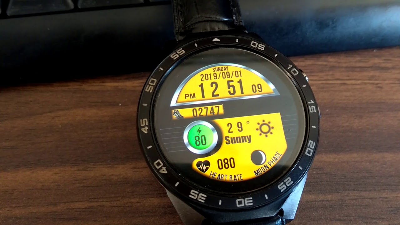 Microwear H5 watch faces, clock skin full android smart watch . - YouTube