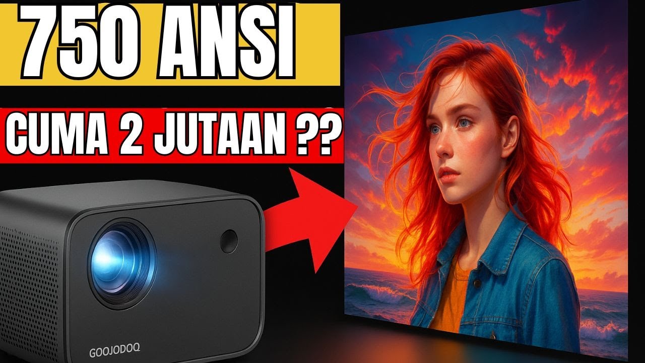 Nyesel Beli TV! Proyektor Android 2 Juta TERBAIK! 300 INCH! - YouTube