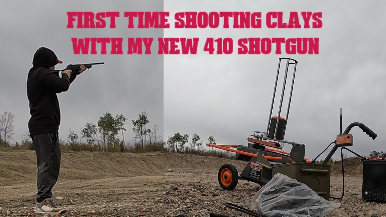 My Very First time trap shooting with my new 410 shotgun my Papa ...