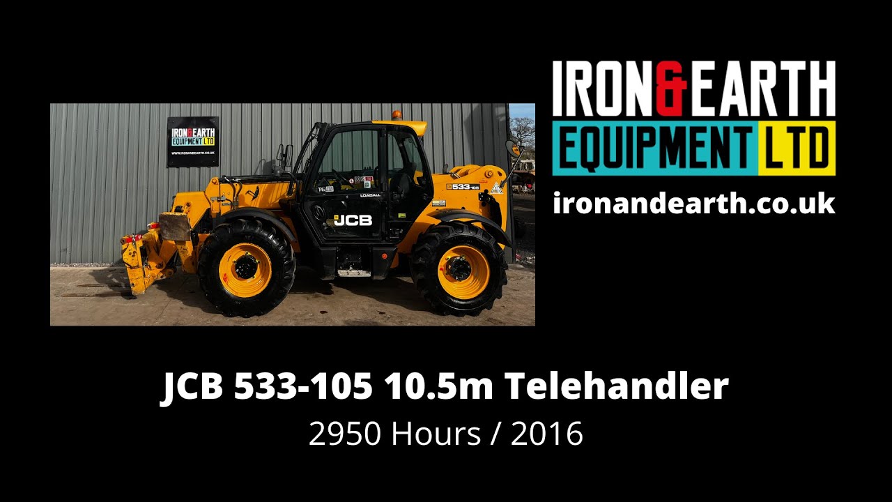 2016 JCB 533-105 10.5m Telehandler - YouTube
