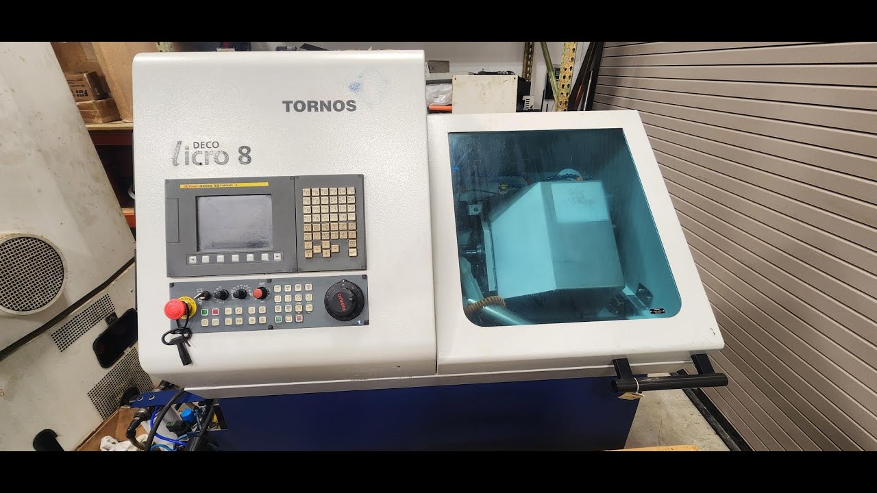 Tornos Micro 8 CNC Swiss Lathe - MC# 605358 - YouTube