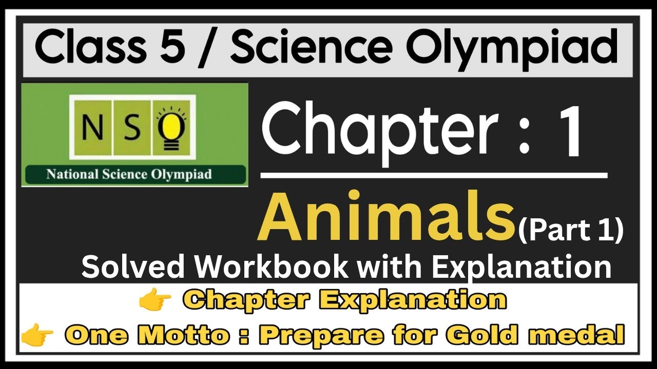 Class 5 Chapter 1 | Animals | Full Workbook Solutions with Explanation ...