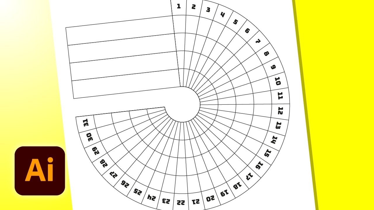 Create A Monthly Circular Habit Tracker Template PDF In Illustrator ...