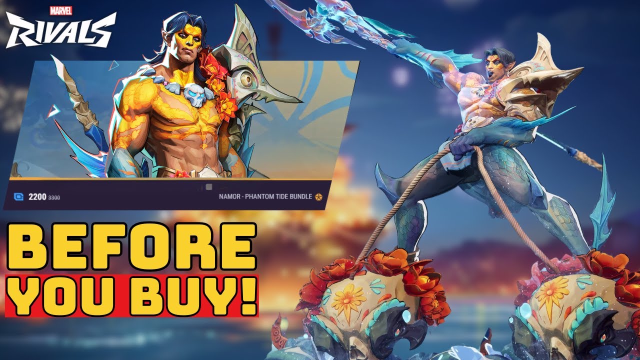Namor Phantom Tide Skin Showcase | Before You Buy - Marvel Rivals - YouTube
