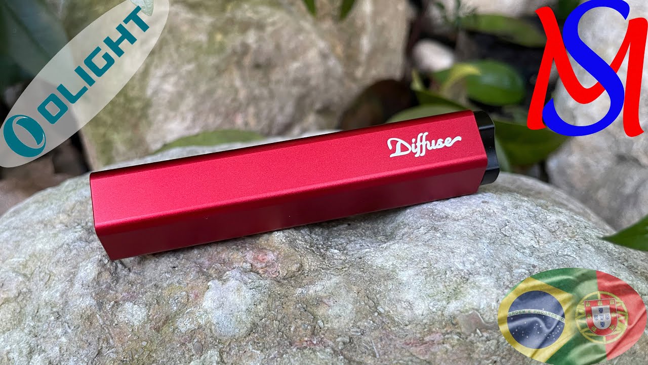 Olight Diffuser Vermelha - Lanterna EDC moderna - YouTube