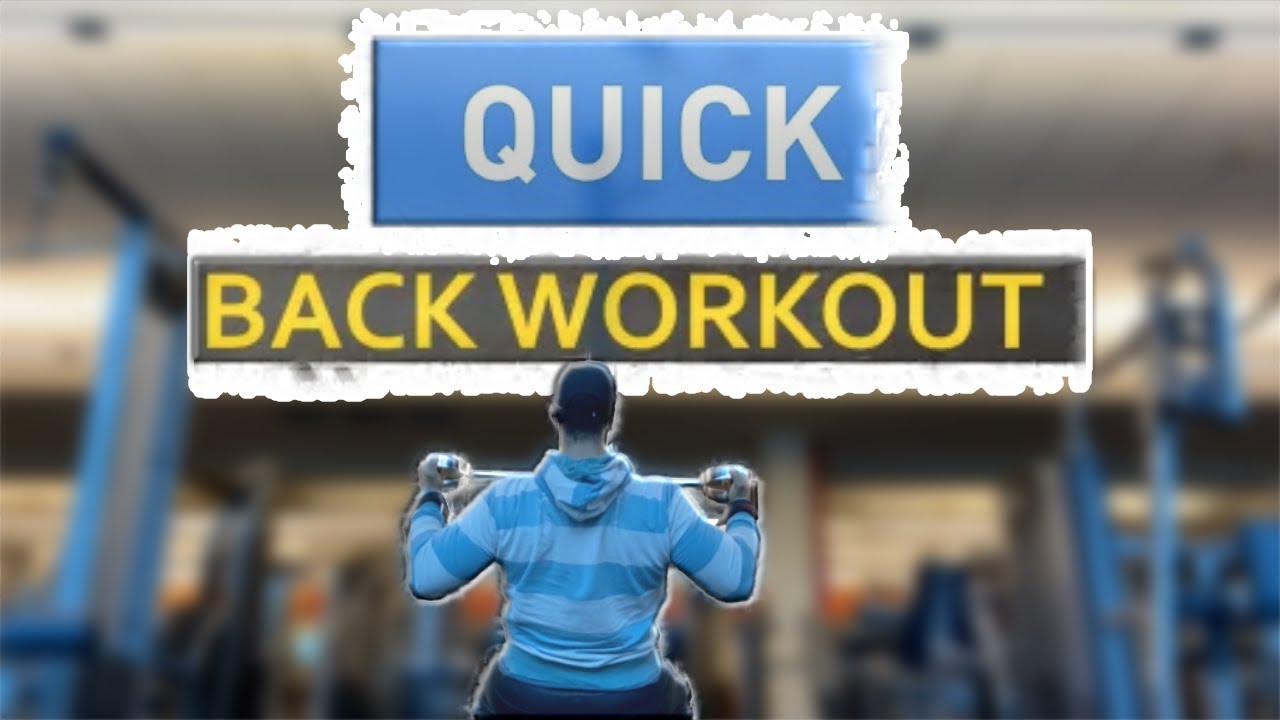 Quick Back Workout For Men & Women | Gym Workout - YouTube