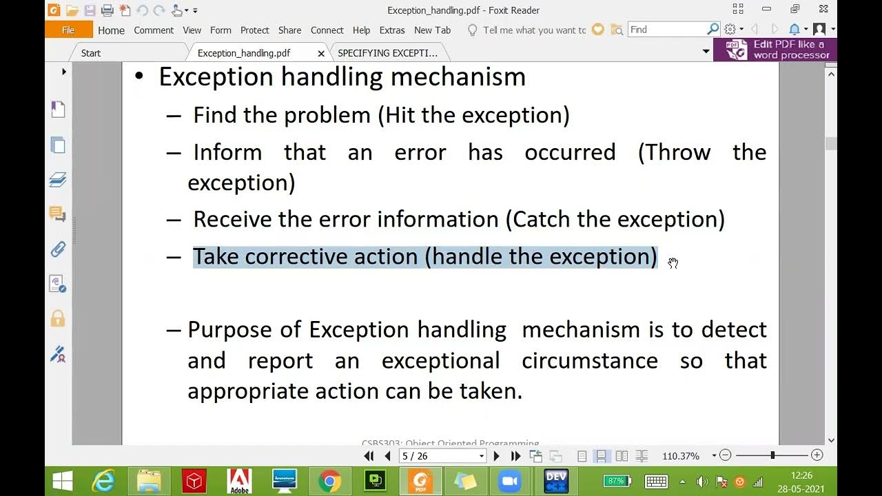 24. Exception handling-2 - YouTube