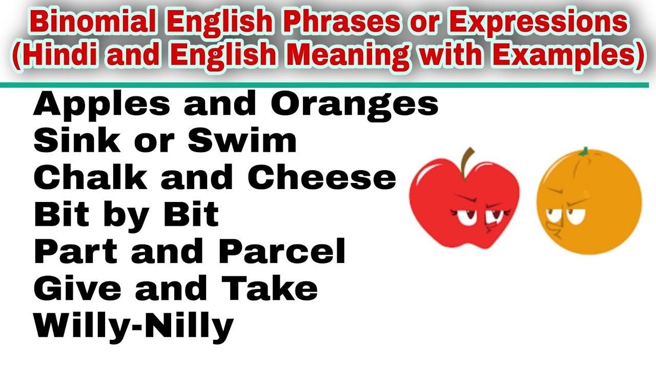 Useful English Phrases|Binomial English Expressions|Daily Use English ...