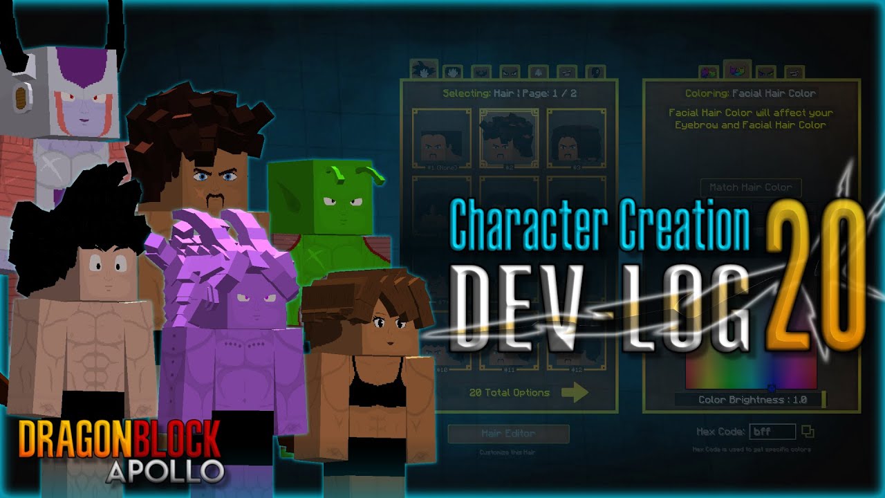 All New Character Creation - Dev log #20 [Dragon Block Apollo] - YouTube