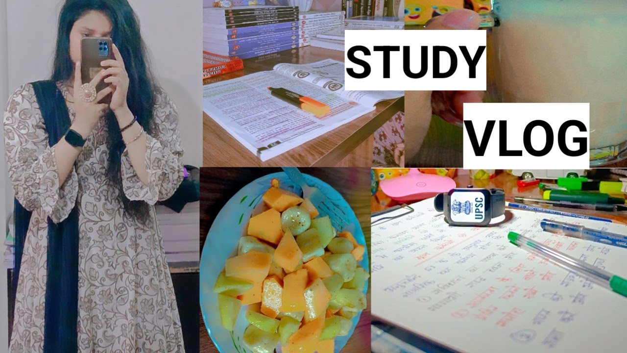 DAILY STUDY ROUTINE OF A UPSC ASPIRANT☘️🌿UPSC STUDY VLOG🔥 IAS STUDY📚 ...