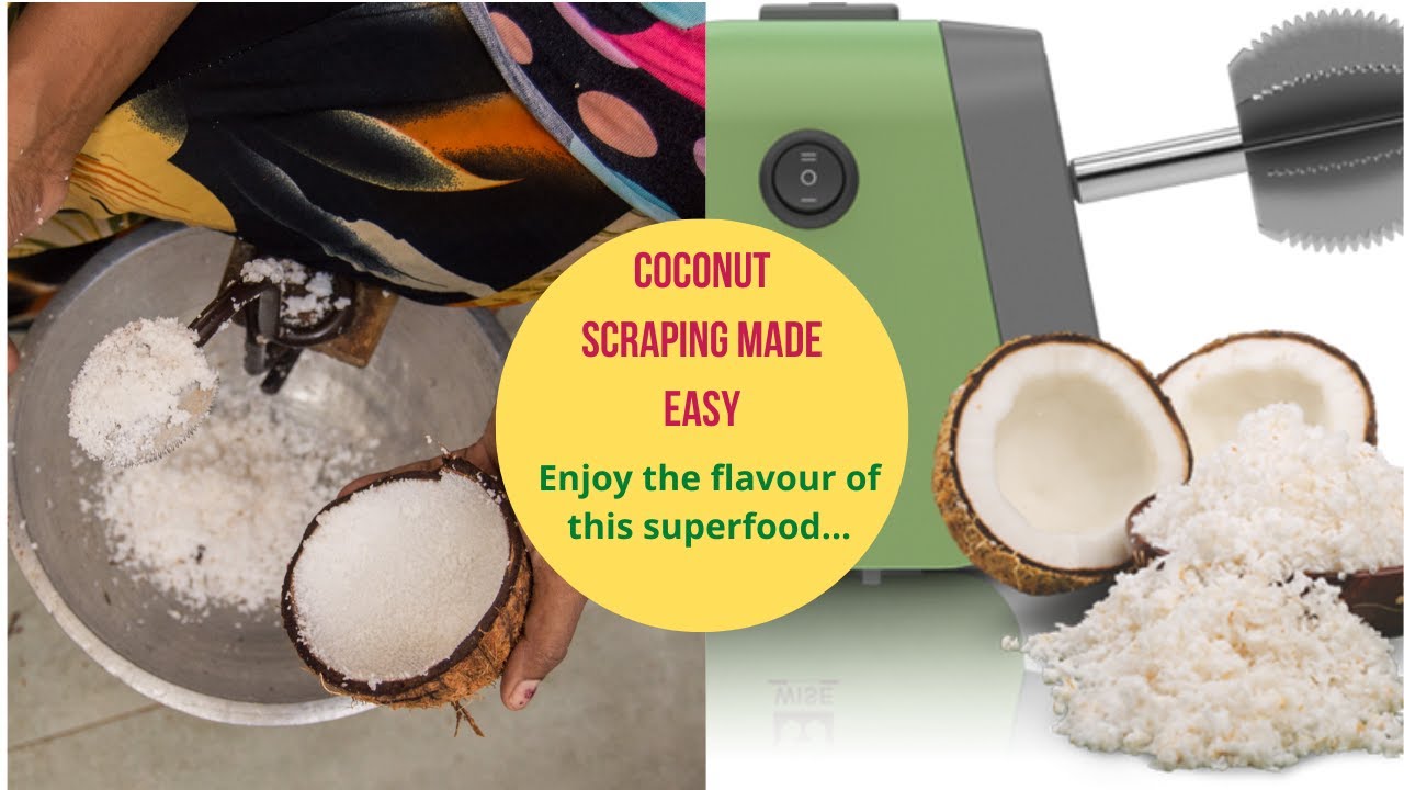 Electrically Powered 'Wise' Coconut scraper#Coconut scraping now made ...