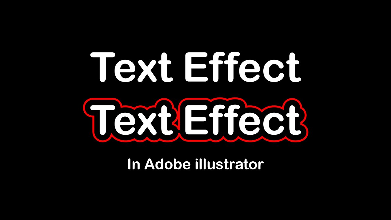 Illustrator Tutorial | Adding an Offset Stroke on Text - YouTube