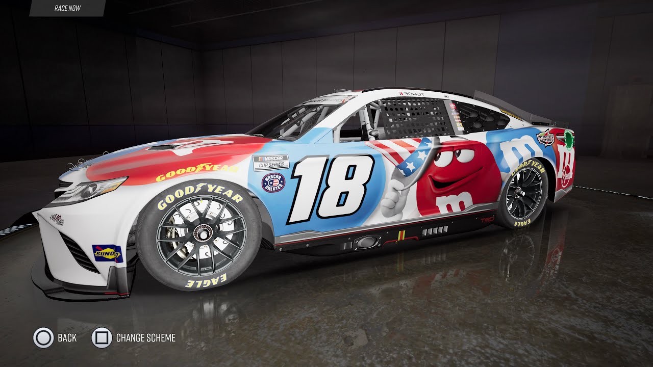 NASCAR 21: Ignition - Kyle Busch at Auto Club (2022 M&Ms Patriotic ...