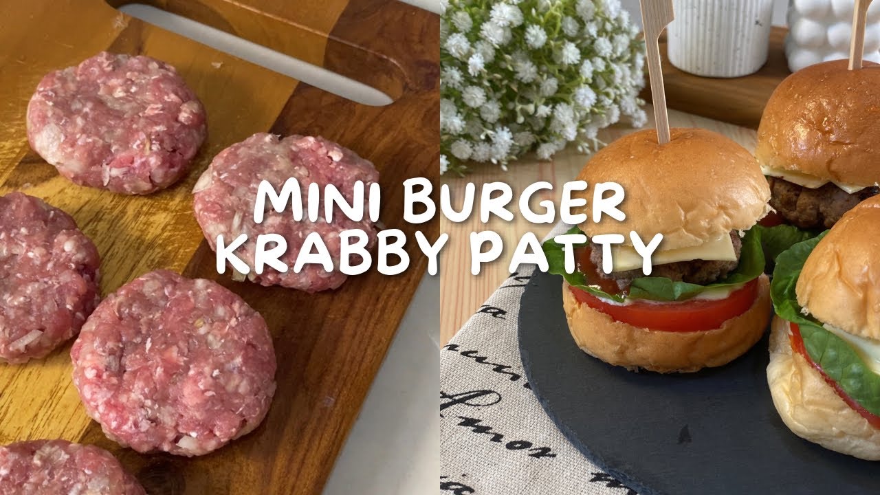 MINI BURGER - HOMEMADE BEEF PATTY, CIMIT BISA BUAT IDE BEKAL - YouTube