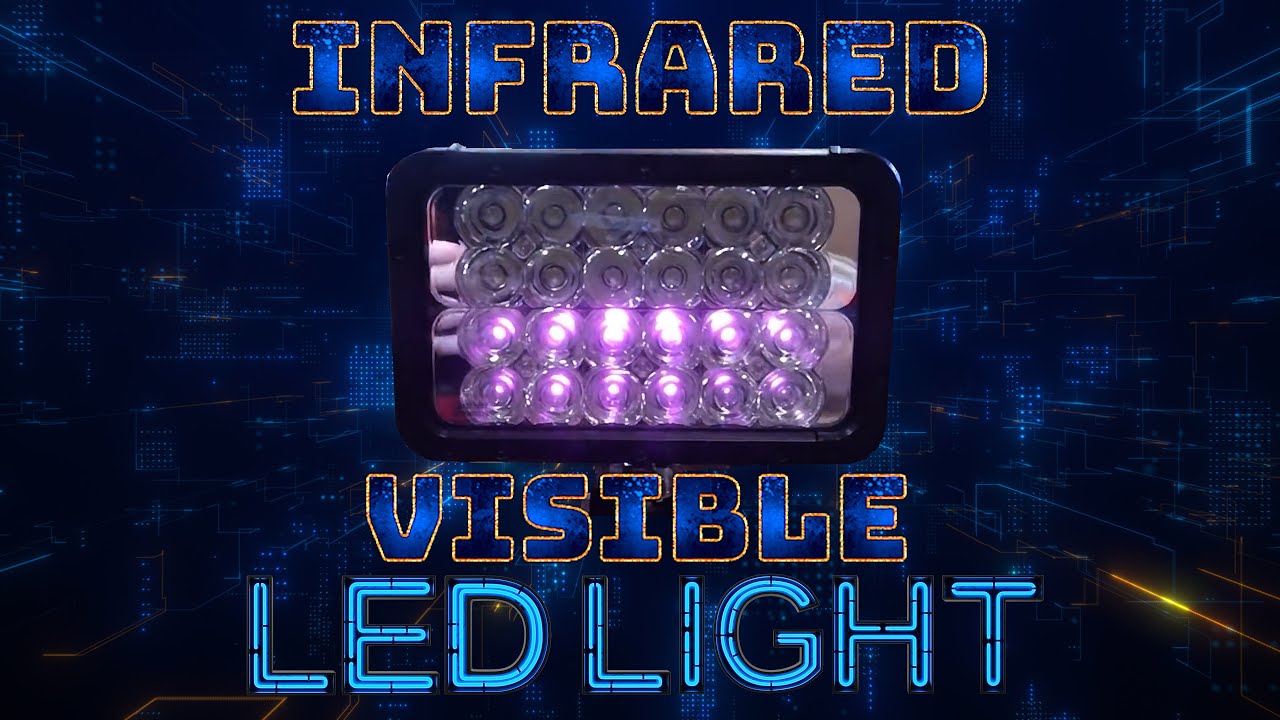 LED Light w/ Magnetic Base - Visible/IR Light - 24 LEDs - YouTube