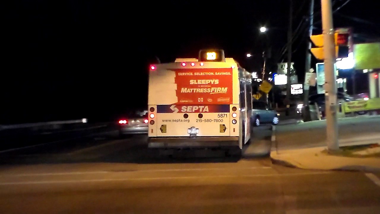 SEPTA BUS: NEW FLYER D40LF 5871 ON ROUTE: 113 PT2 - YouTube