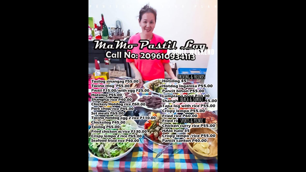 MaMo Pastil Log and takeout order - YouTube