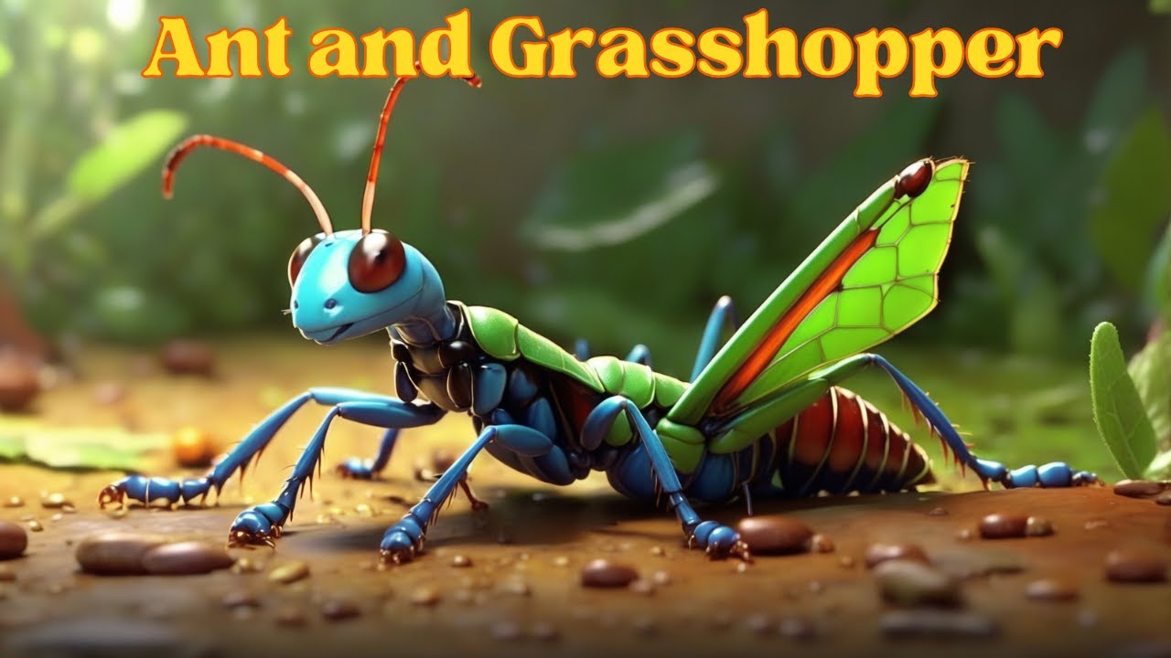 Ant and Grasshopper || Short Story || Moral story for Kids #kidsstories ...