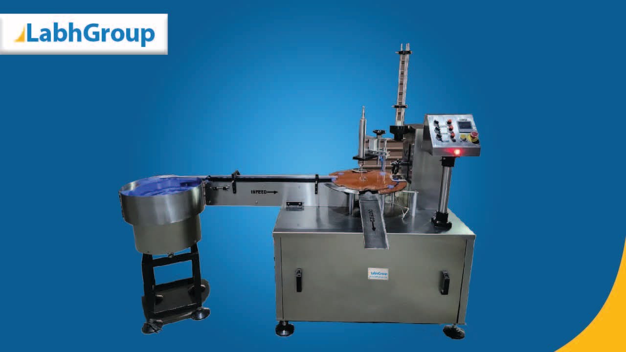 Automatic Bottle Cap wad Inserting Machine | Liner Inserting Machine | Labh Group - YouTube
