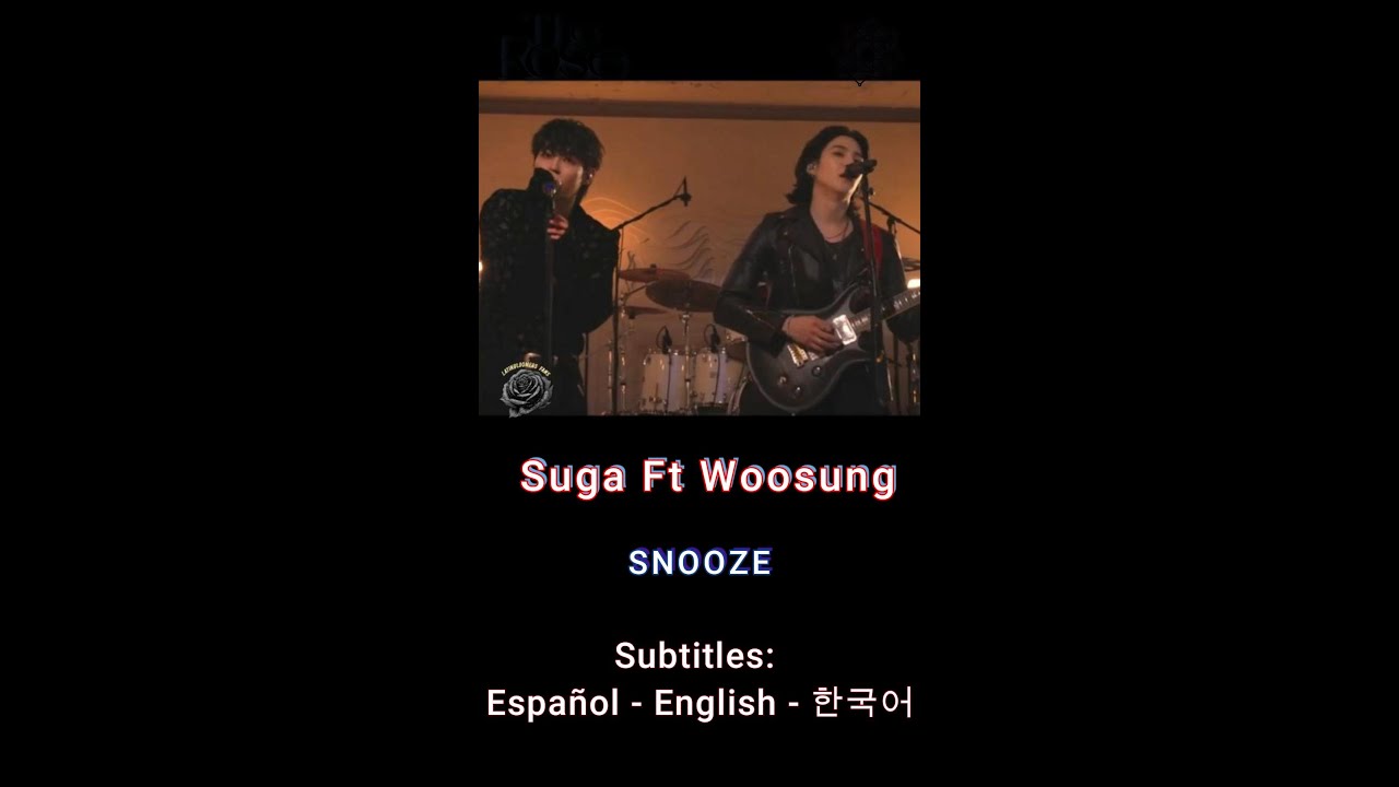 Suga ft Woosung - Snooze #suga #woosung #snooze #therose #blackroses # ...