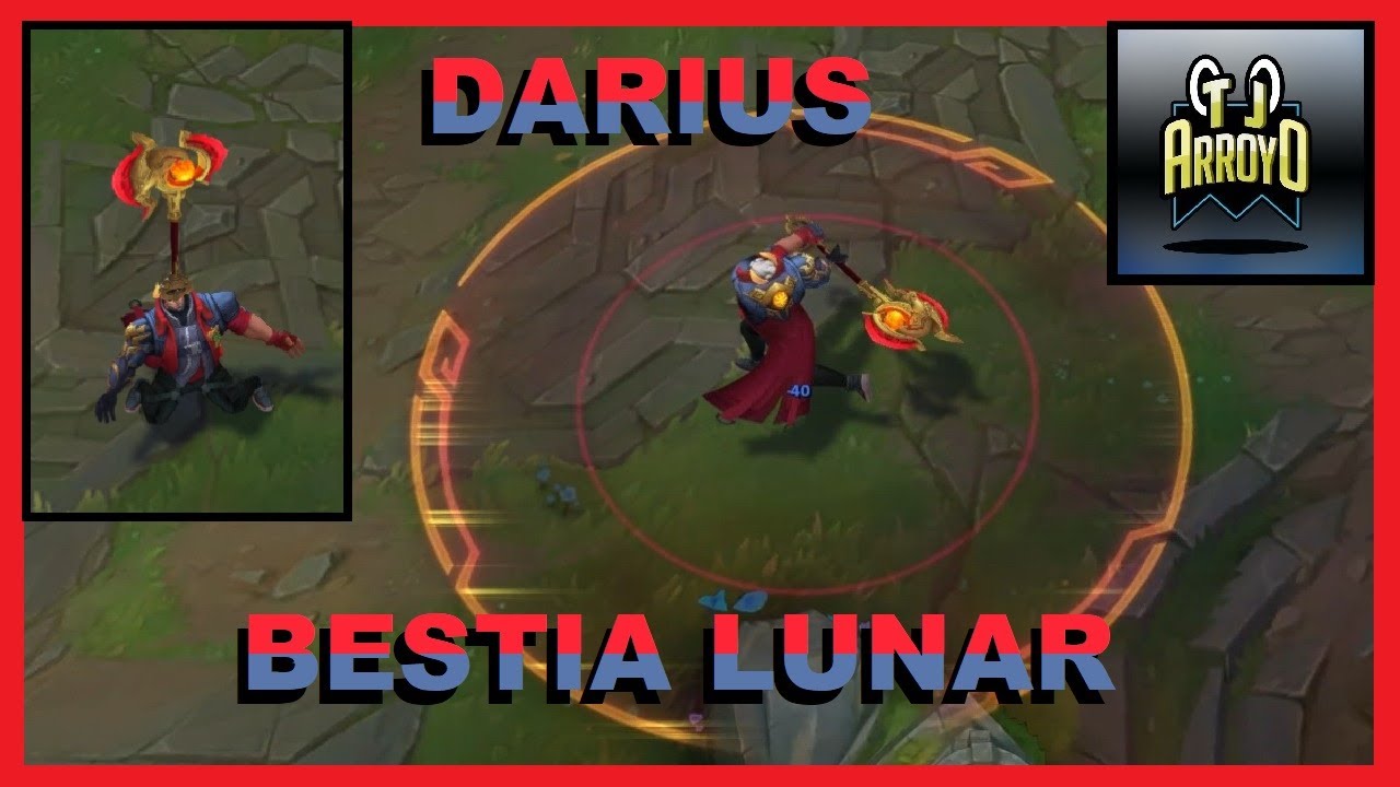 🌗DARIUS BESTIA LUNAR skin lol ESPAÑOL 2021 animaciones(LUNAR BEAST ...