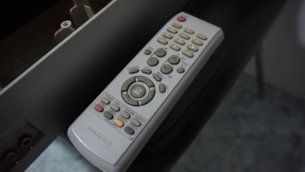 Samsung CRT flat tv remote - YouTube
