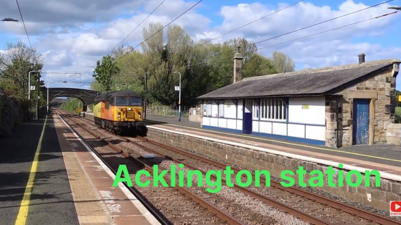 Acklington station Northumberland - some history and trains. - YouTube