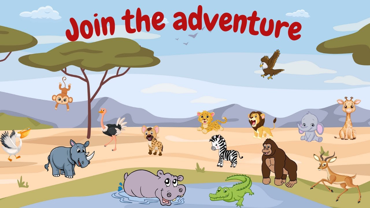 African Animals Song| African Animals Song for Kids| Wild Animals Song ...