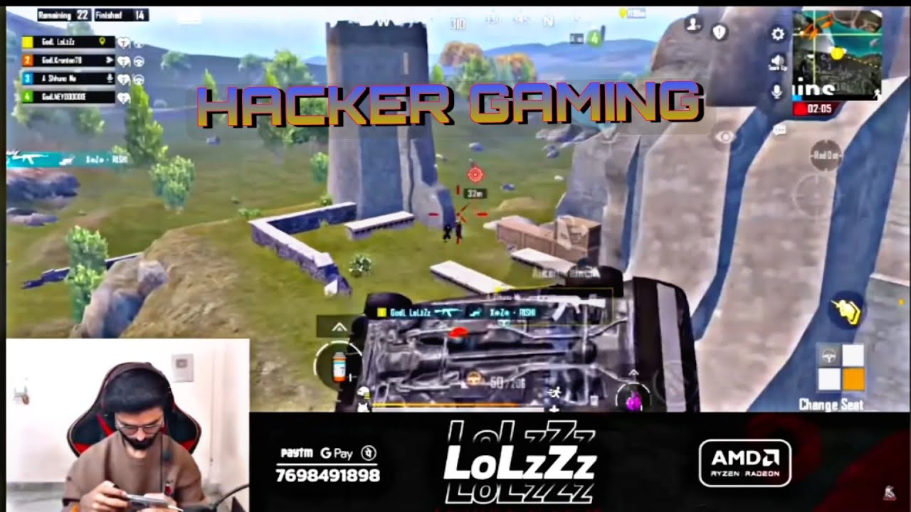 LOLZZ GAMING HACKER GAMEPLAY 🤯💥NON STOP RUSH 😬 - YouTube