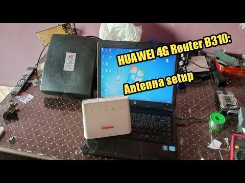 Huawei B310s antenna setup installation full - YouTube