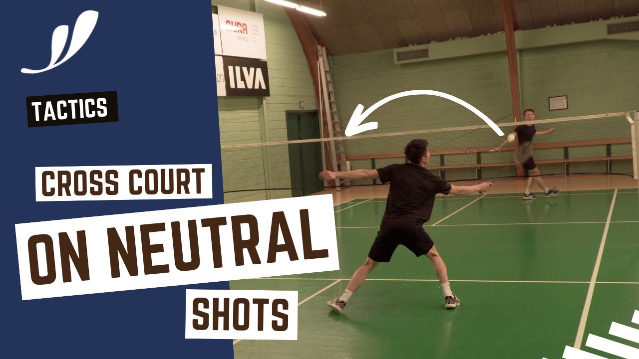 LEARN a SINGLE TACTIC in badminton | "The dangerous cross court on ...