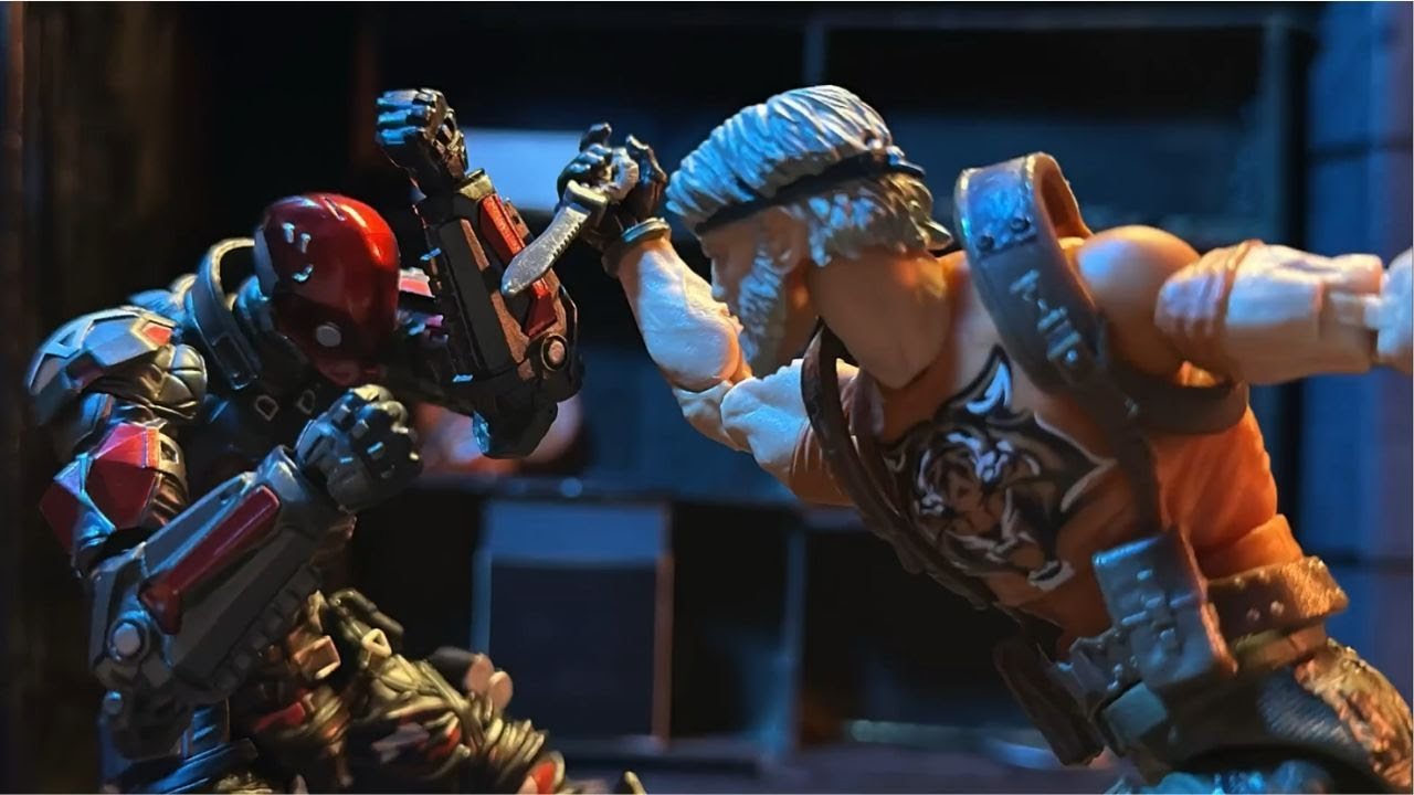 Redhood fight scene | Stop motion animation - YouTube