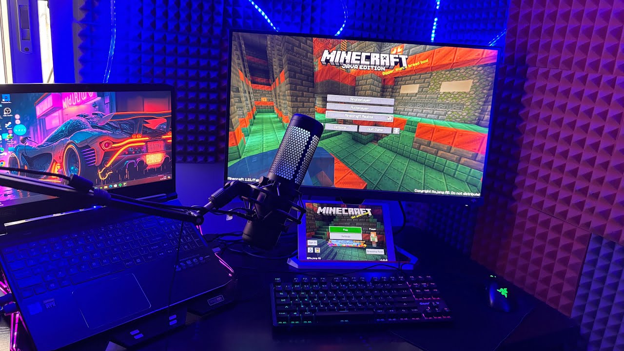 IRL- Play Minecraft Hardcore in World High Budget Pc Setup 500K Channel ...