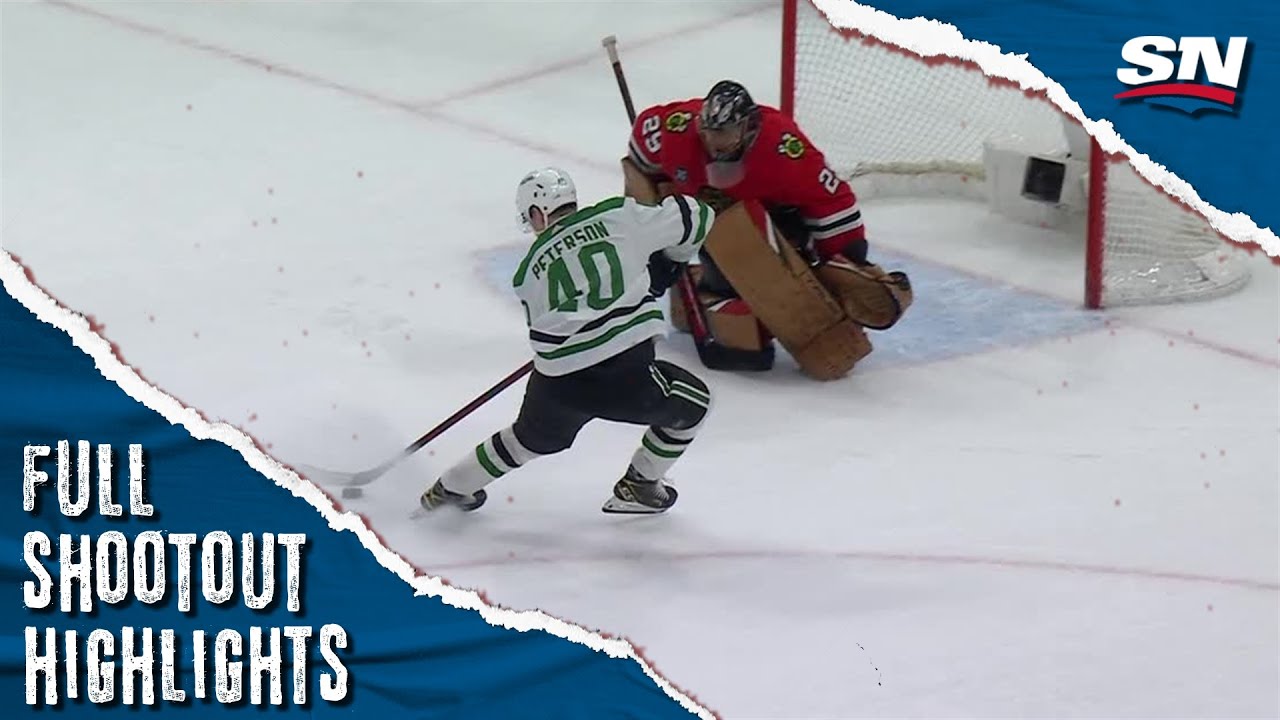 Dallas Stars at Chicago Blackhawks | FULL Shootout Highlights - YouTube