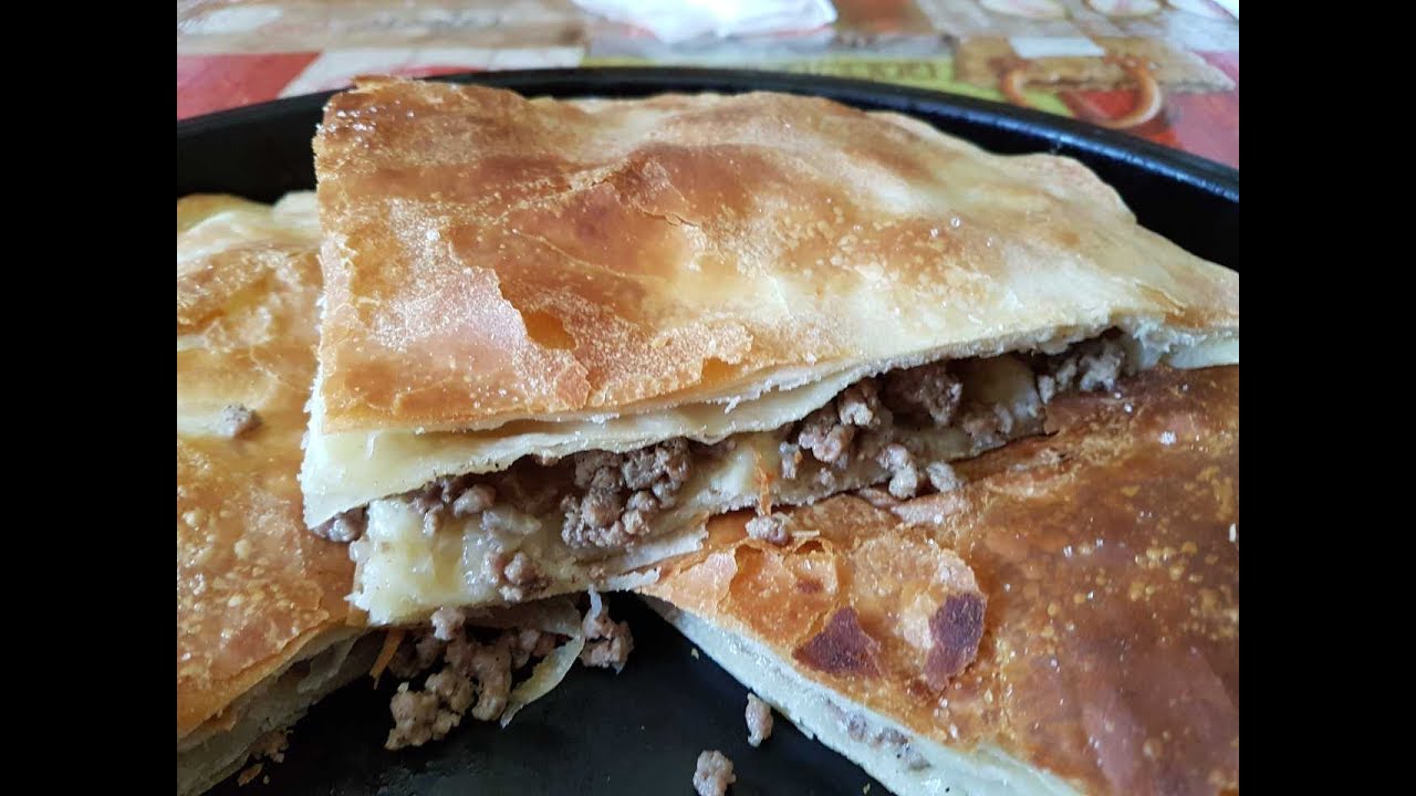 Pite Me Koleç e Mbushur me Mish Minced Meat Pie - YouTube
