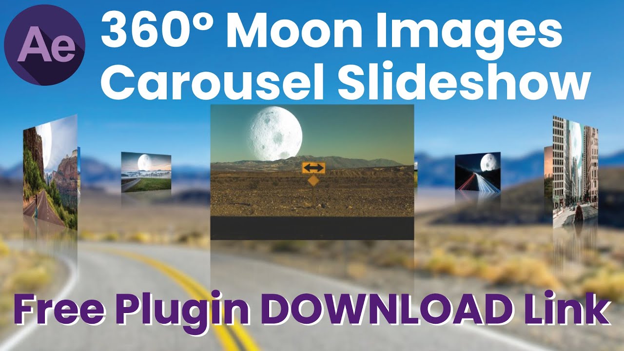 After Effects Tutorial: Moon Images Carousel Slideshow Tutorial - YouTube