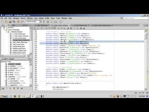 Java Sockets Coding a Client Server CHAT Room - YouTube