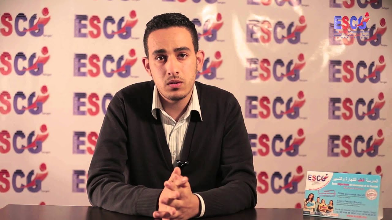 Témoignage des étudiants: Hamza Rabie Andaloussi ESCG-Tanger - YouTube
