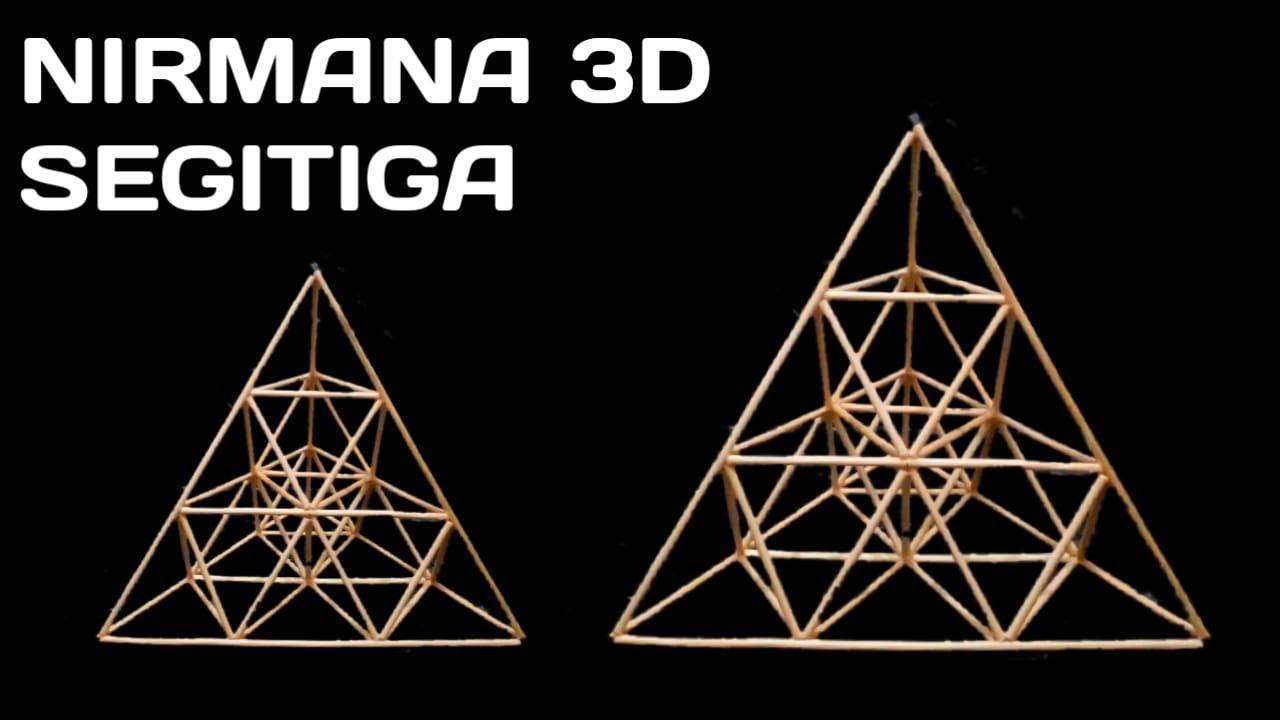 Membuat nirmana 3D segitiga - YouTube