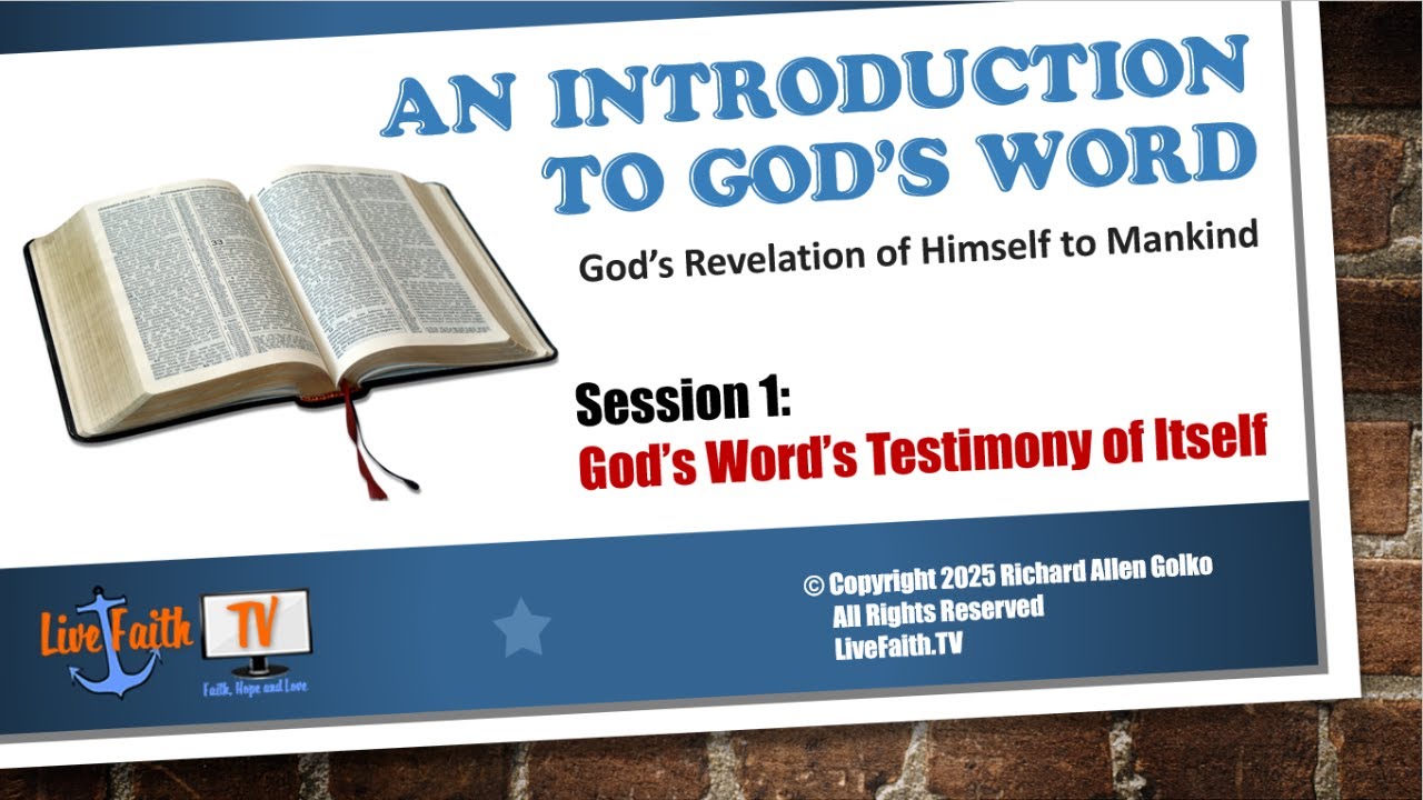 Intro to God's Word, Session 1: God's Word's Testimony of Itself - YouTube