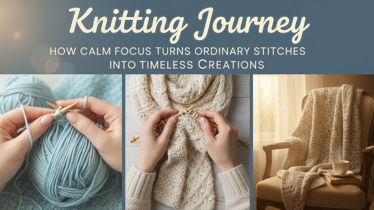 This Knitting Journey Shows How Calm Focus Turns Ordinary Stitches Into ...