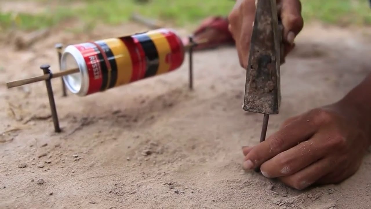 Easy bird trap technology make from CocaCola and Popsicle stick - YouTube