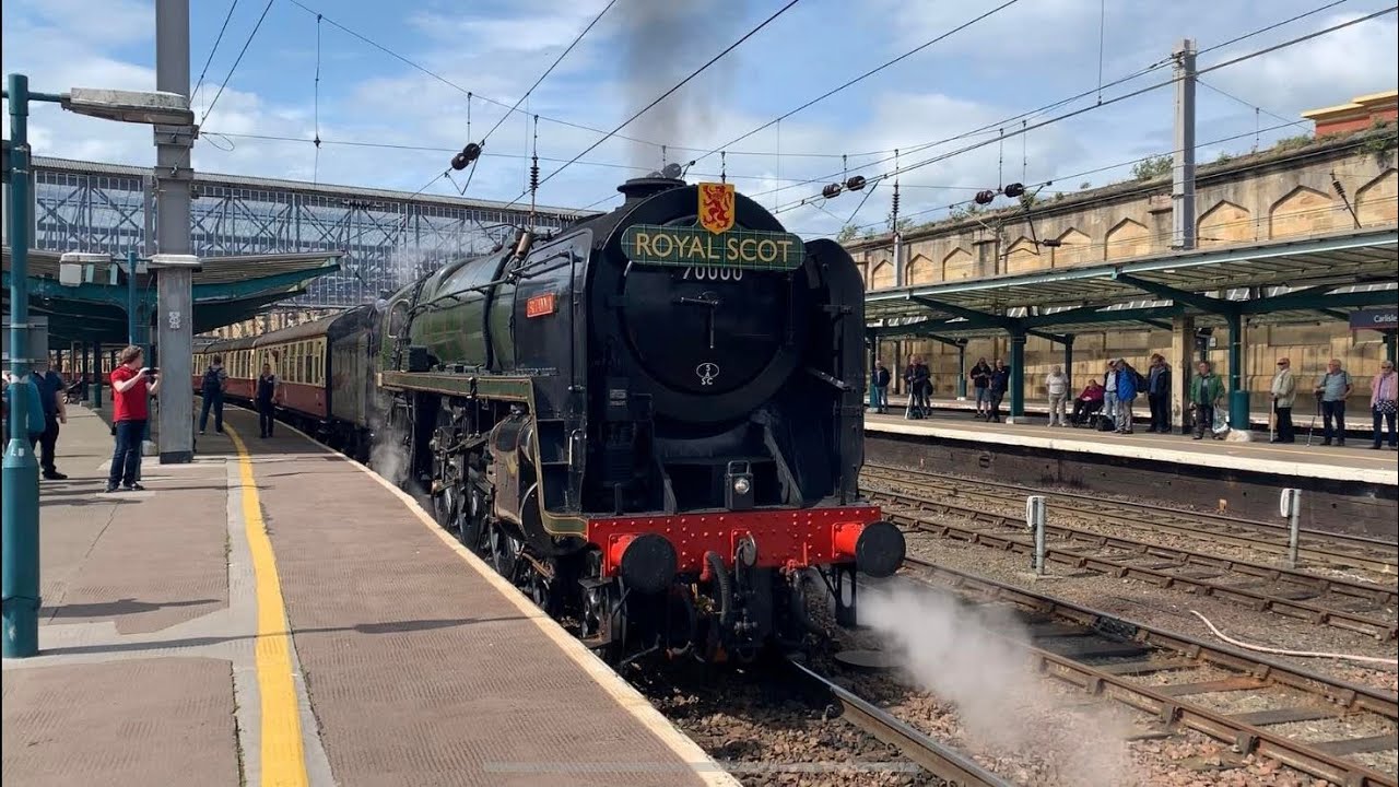 BR Standard Class 7 70000 Britannia on the Fellmen Railtour - YouTube